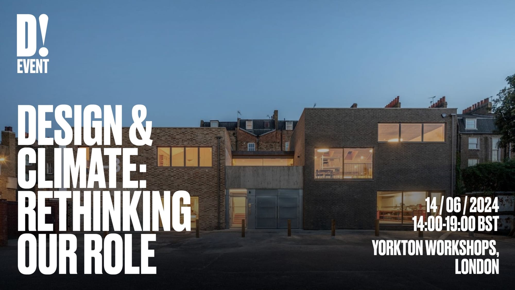 Join Design Declares for their first in-person event on the 14th June!